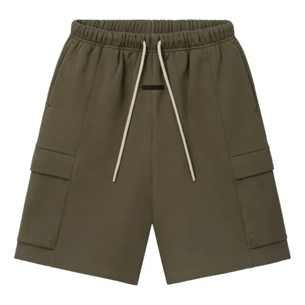 Fear Of God Fleece Cargo Short - Moss
