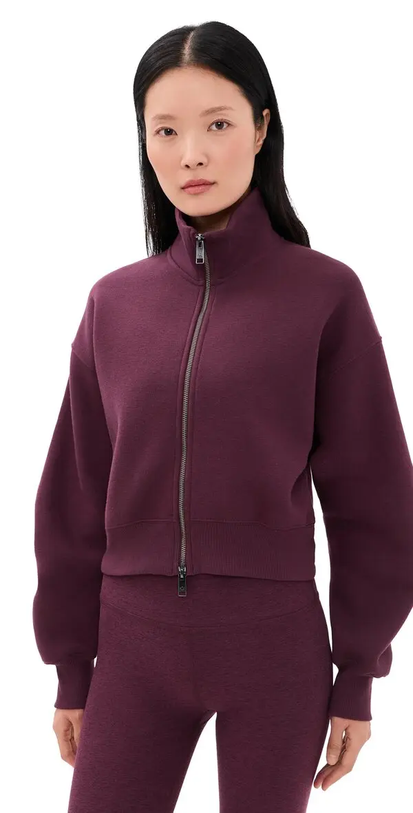 Beyond Yoga Double Zip Cropped Jacket