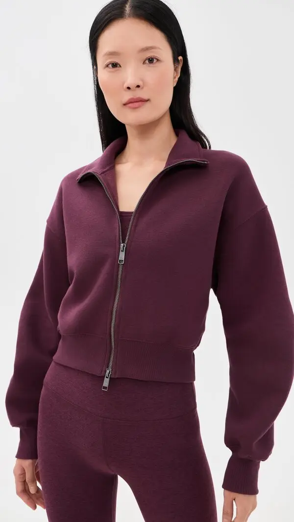Beyond Yoga Double Zip Cropped Jacket