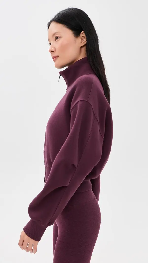 Beyond Yoga Double Zip Cropped Jacket