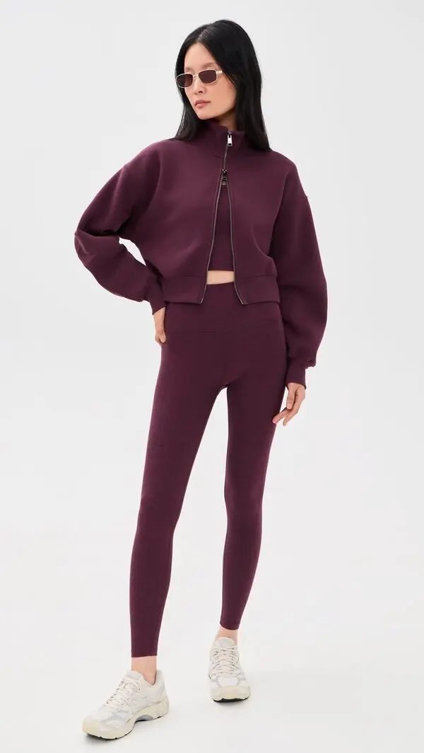 Beyond Yoga Double Zip Cropped Jacket