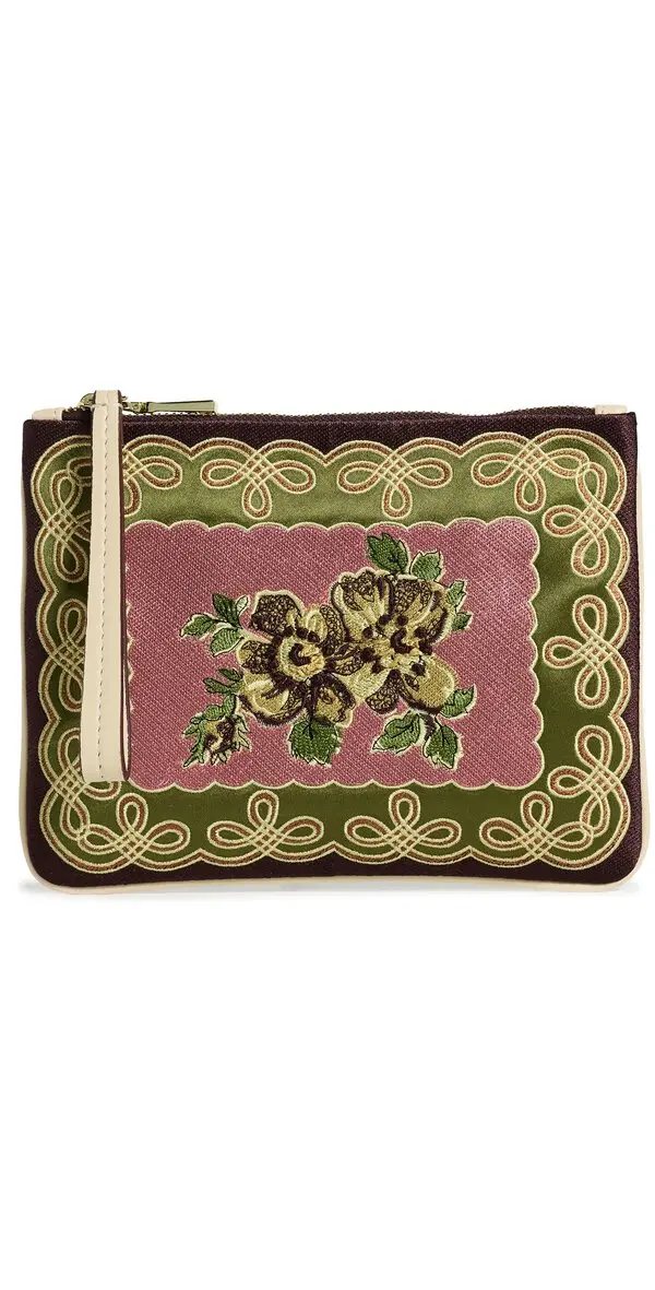 ALEMAIS Lacey Embroidered Clutch