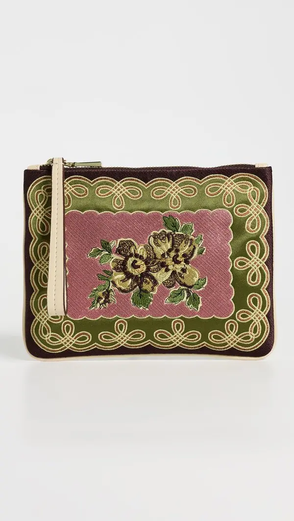 ALEMAIS Lacey Embroidered Clutch