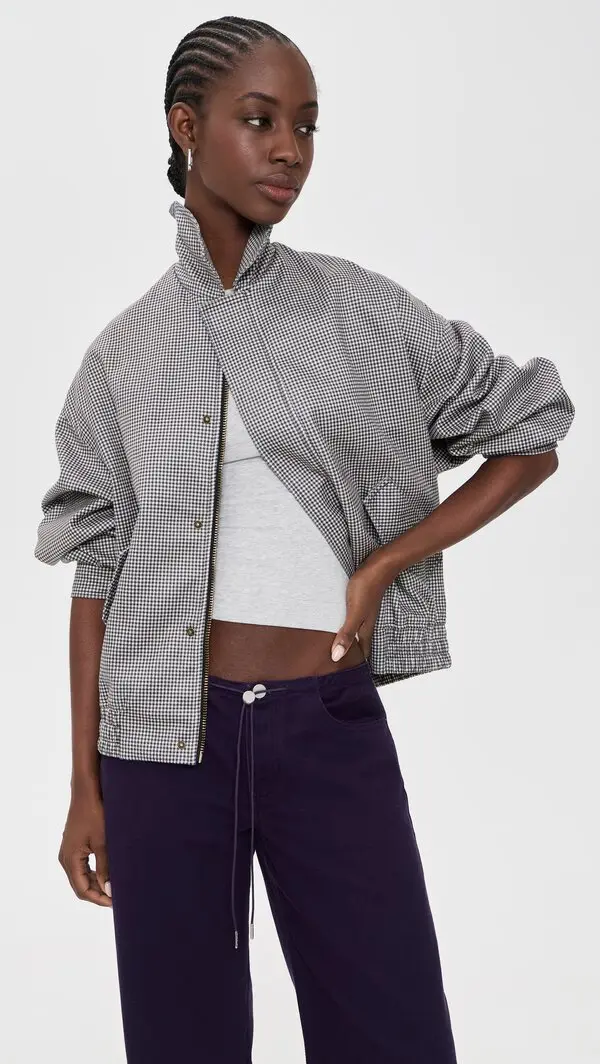 Lioness Kenny Faux Suede Bomber Jacket