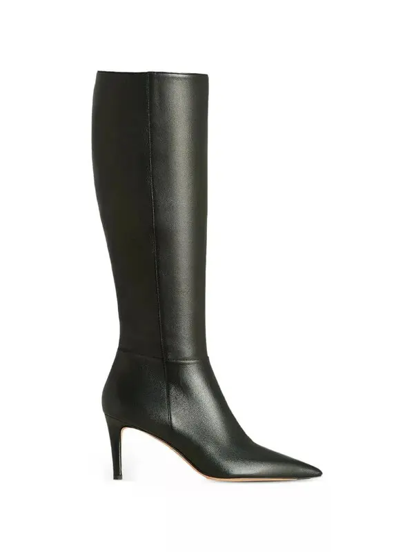 Kiton Pointed-toe Knee-high Boots - Black