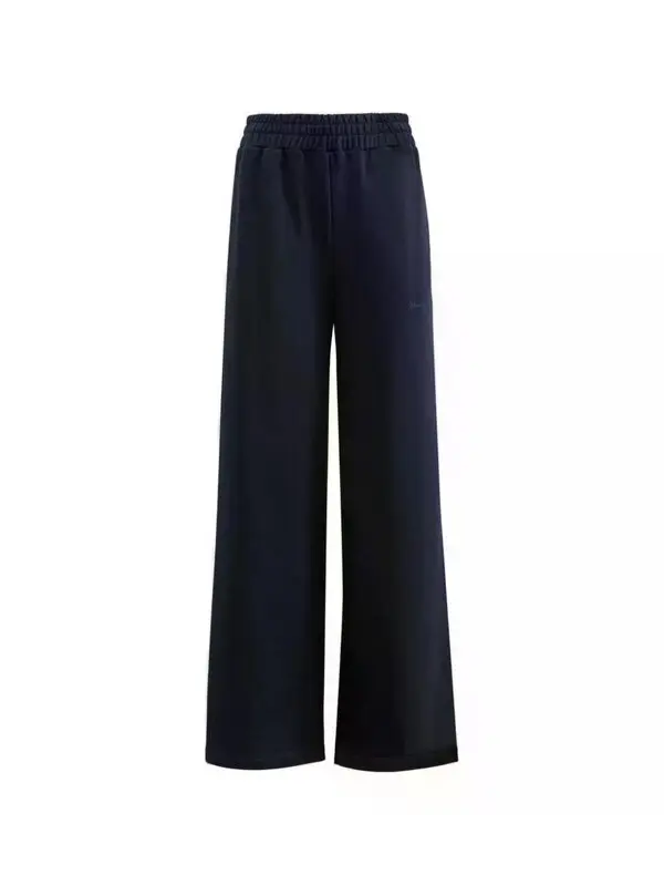 GAELLE PARIS Embroidered Wide-leg Track Pants