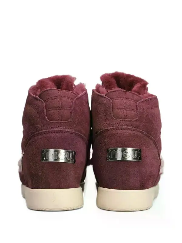 Mou Crochet-trim Lace-up Boots