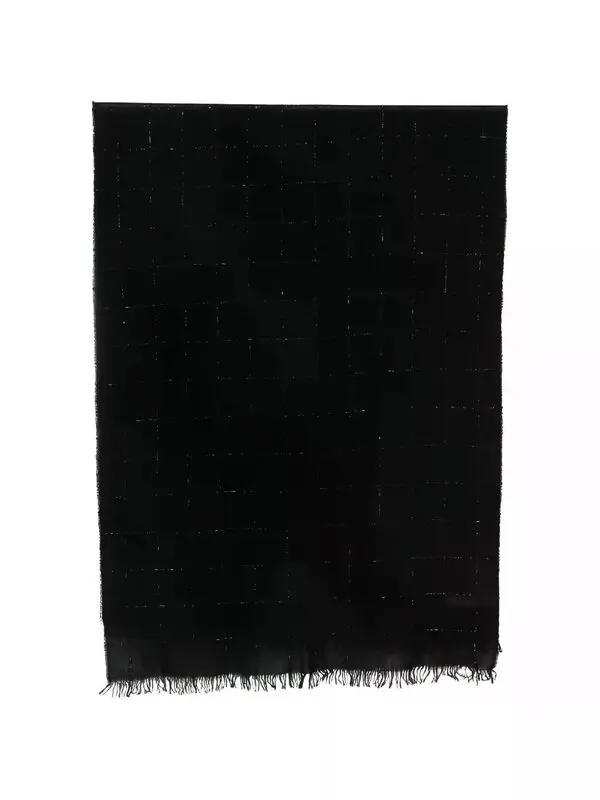 Fabiana Filippi Check Frayed-edge Scarf