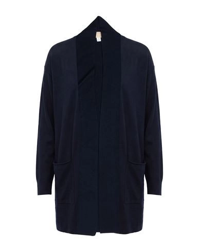 120% Lino Cardigan Size Merino Wool - Blue