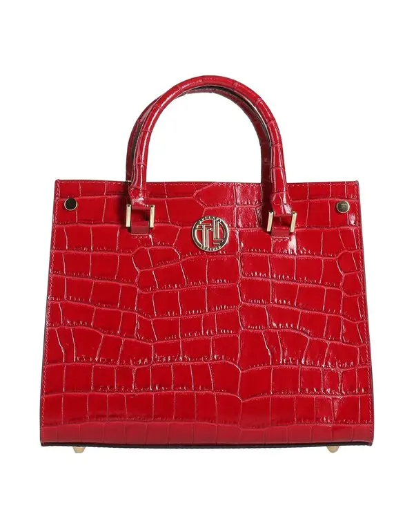 TUSCANY LEATHER Croque Handbag Brick Leather - Red
