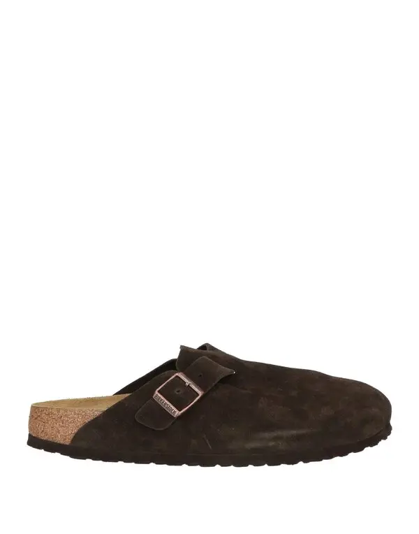 BIRKENSTOCK Boston Mules & Clogs Dark Size Leather