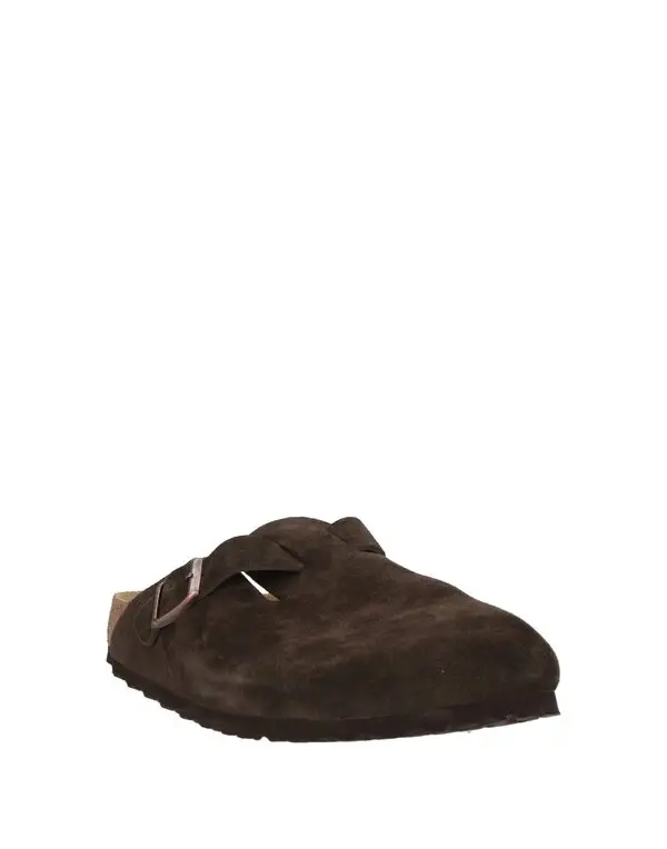 BIRKENSTOCK Boston Mules & Clogs Dark Size Leather
