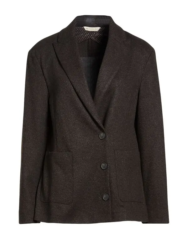 Max Mara Blazer Dark Size Viscose, Polyester, Elastane - Brown