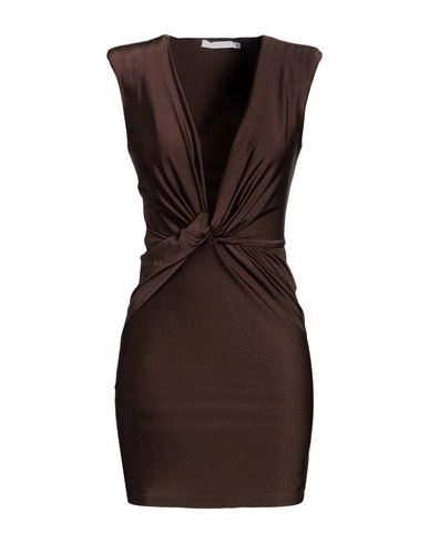 HOUSE OF AMEN Mini Dress Dark Size Polyamide, Elastane - Brown