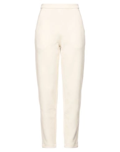 Max Mara Pants Cream Size Cotton, Polyester - White
