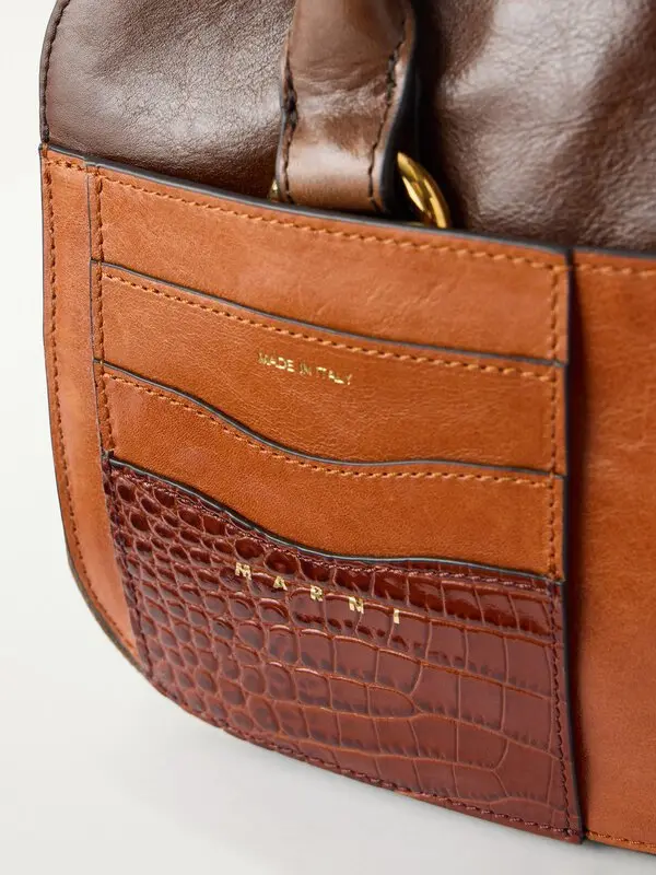 Marni Boxyne Multi-leather Shoulder Bag