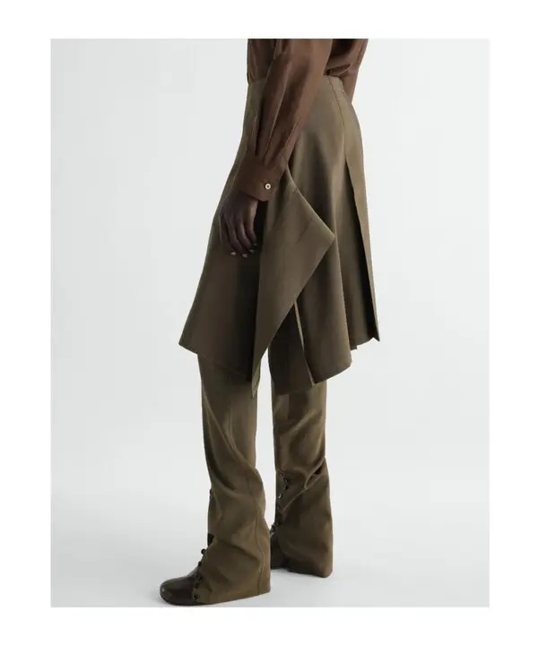 LEMAIRE Pleated Skirt In Wool Mohair Toile
