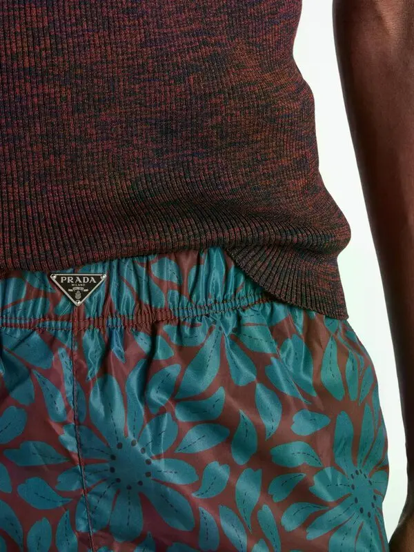 Prada Printed Re-nylon Swim Trunks
