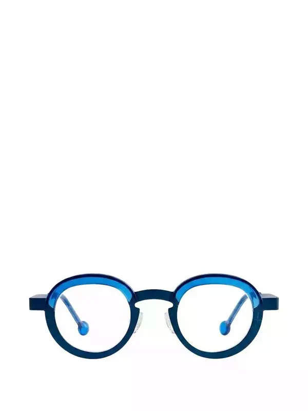 THEO EYEWEAR Basket Round-frame Glasses
