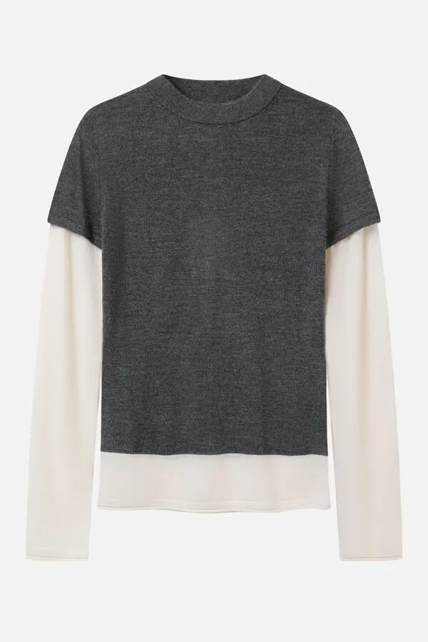 CUDDLEUP T-shirt A Maniche Lunghe 2 In 1