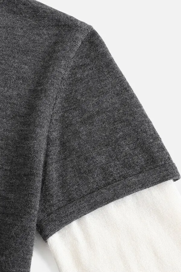 CUDDLEUP T-shirt A Maniche Lunghe 2 In 1