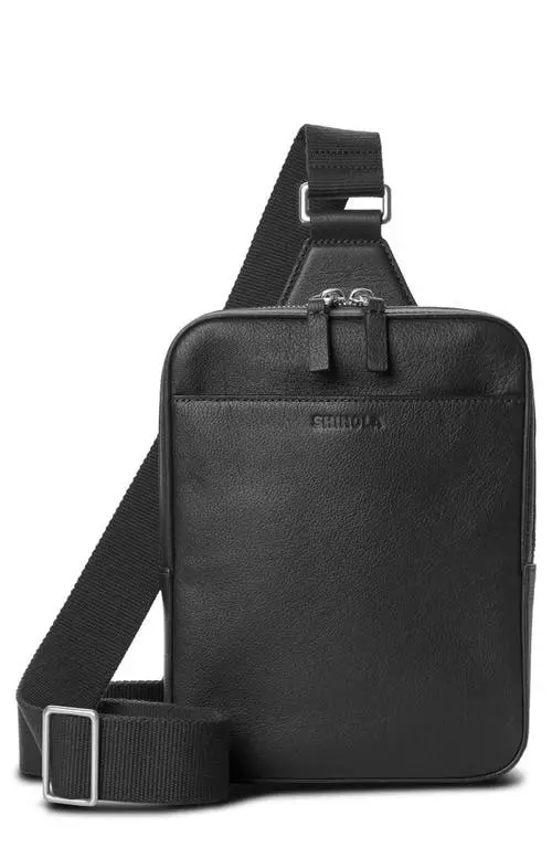 Shinola Canfield Leather Crossbody Bag - Black