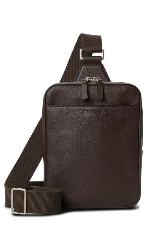 Shinola Canfield Leather Crossbody Bag - Brown