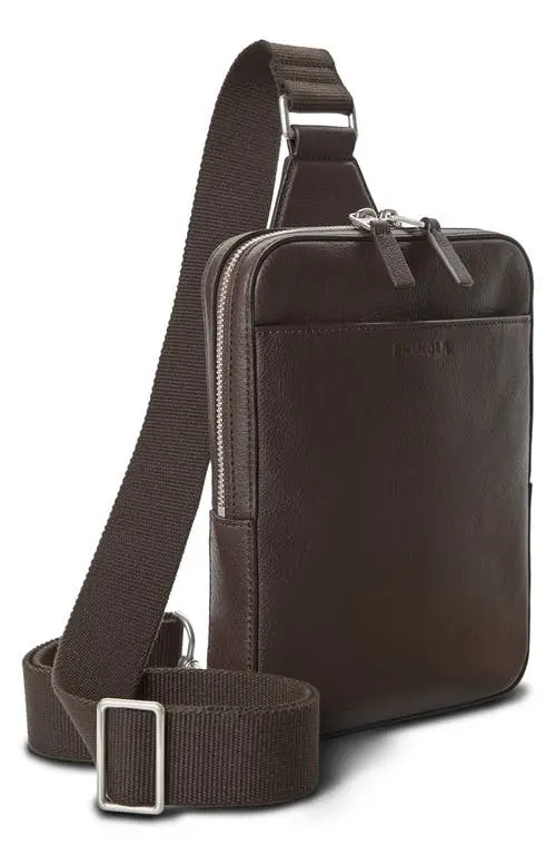 Shinola Canfield Leather Crossbody Bag - Brown