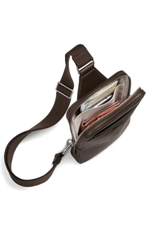 Shinola Canfield Leather Crossbody Bag - Brown