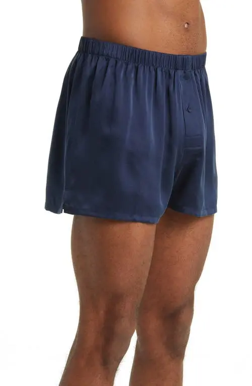 Lunya Washable Silk Boxer - Deep Blue