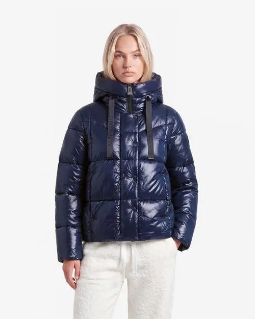 ALPENHAUS Corelle Short Puffer Jacket With Webbing Detailing - Midnight
