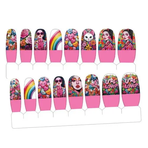 XPNAIL Nail Polish Strips Fiesta Set16ct
