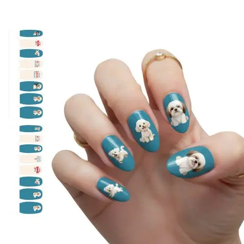 XPNAIL Nail Polish Strips Paw-sitively Cute Set16ct