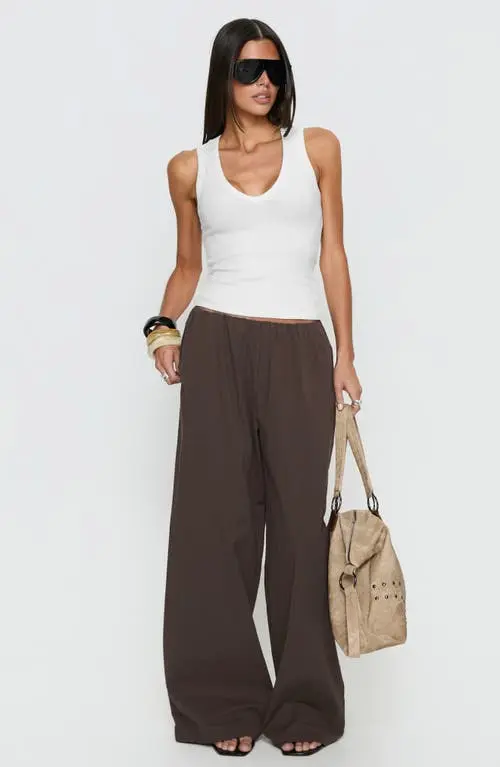 Princess Polly Lunea Low Rise Wide Leg Pants