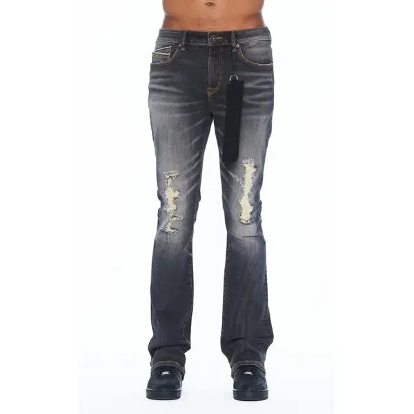 CULT OF INDIVIDUALITY Lenny Ripped Bootcut Jeans