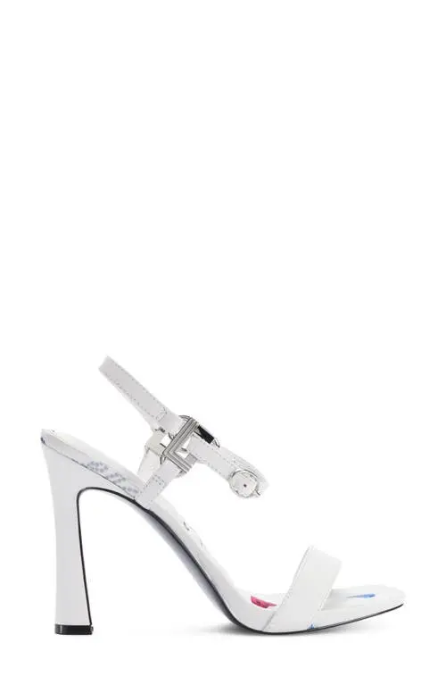Karl Lagerfeld Paris Cybil Ankle Strap Sandal - Bright White