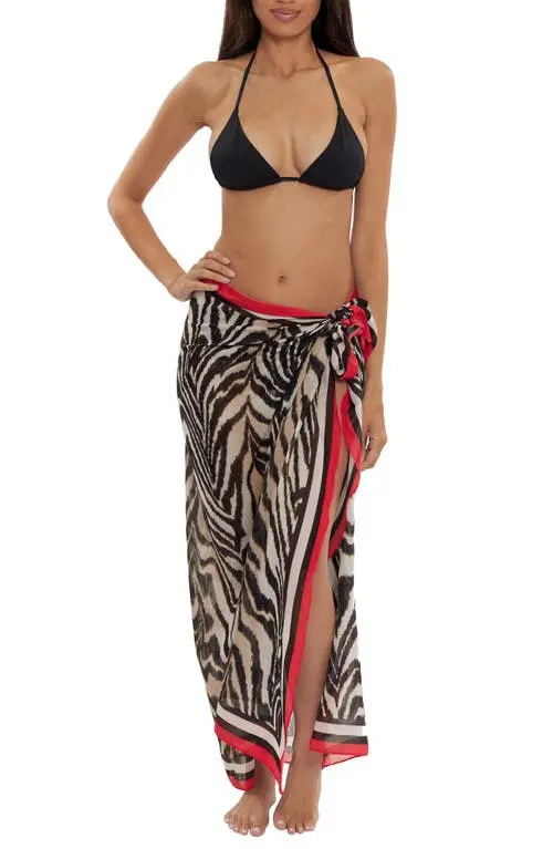 BECCA By Rebecca Virtue Print Sarong Cover-up