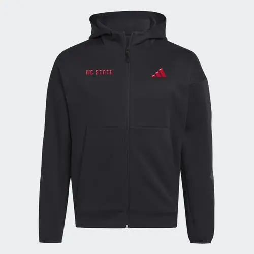 Adidas Nc State Wolfpack Z.n.e Full-zip Hoodie - Black