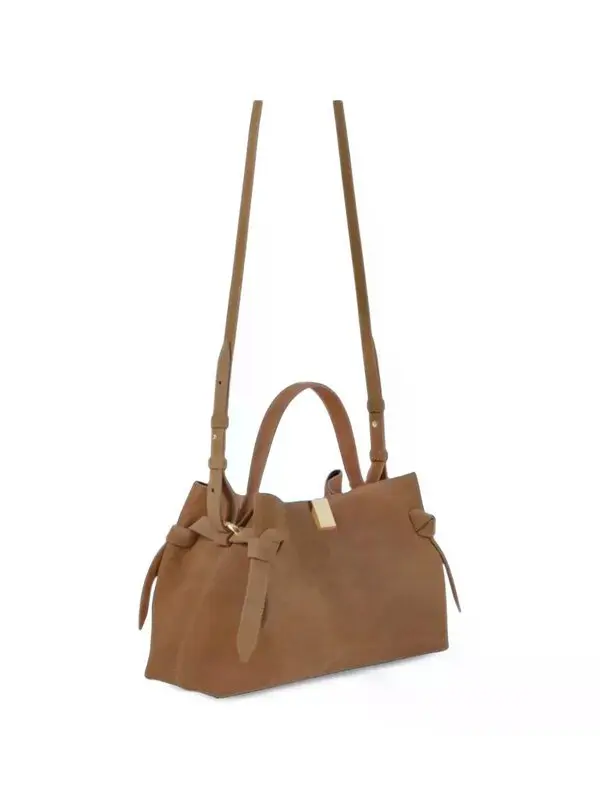 Yuzefi Gyoza Knot-detail Leather Tote Bag