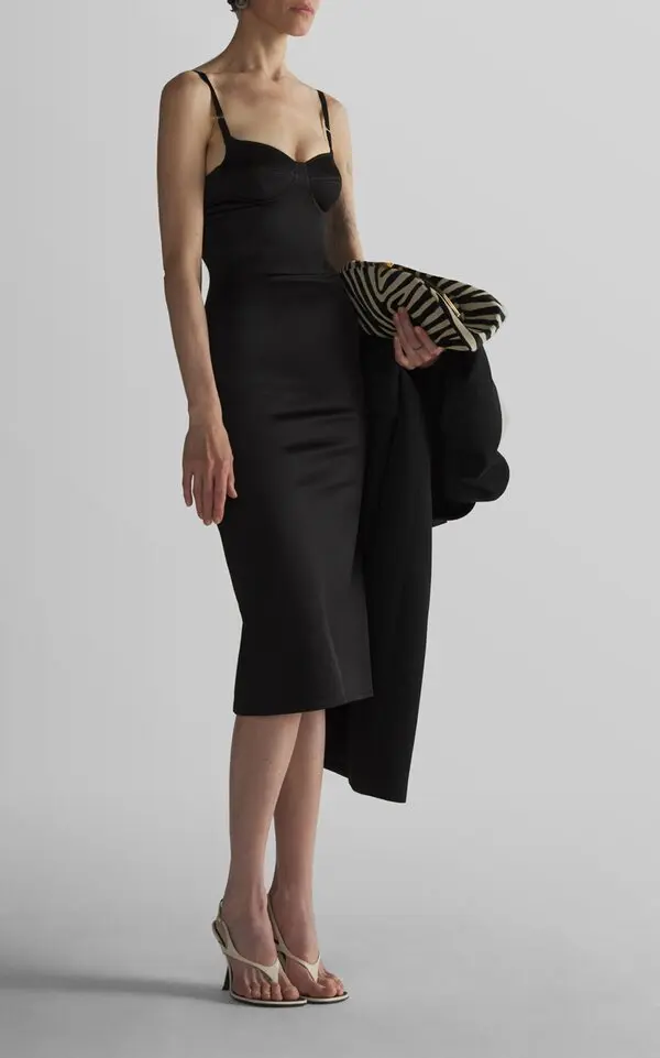 MUGLER Sleeveless Midi Dress