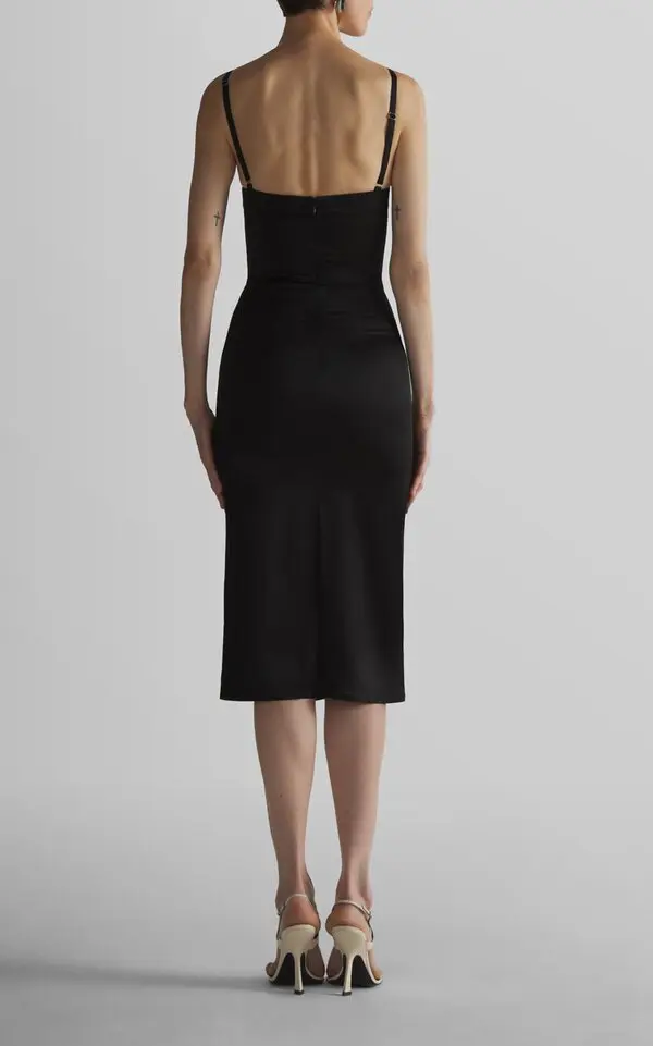 MUGLER Sleeveless Midi Dress