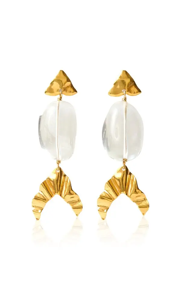 Chan Luu Big Catch Earrings - Clear