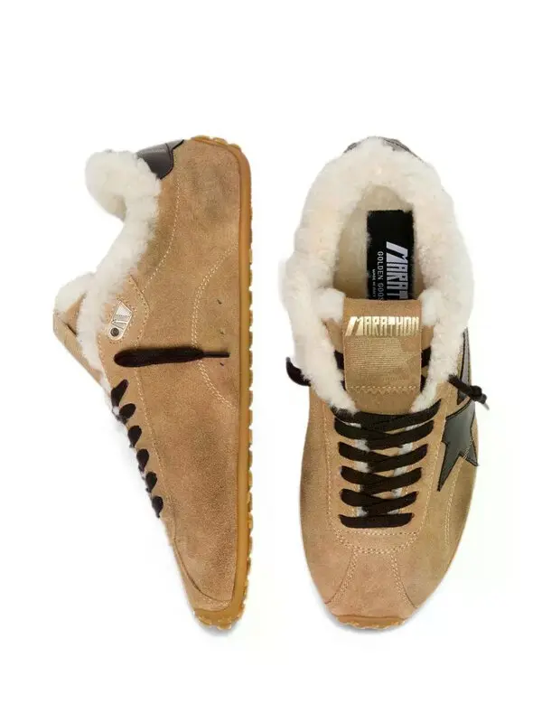 GOLDEN GOOSE Marathon Shearling-lined Sneakers
