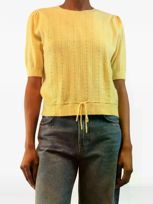 FRAME Charm Cashmere Sweater - Yellow