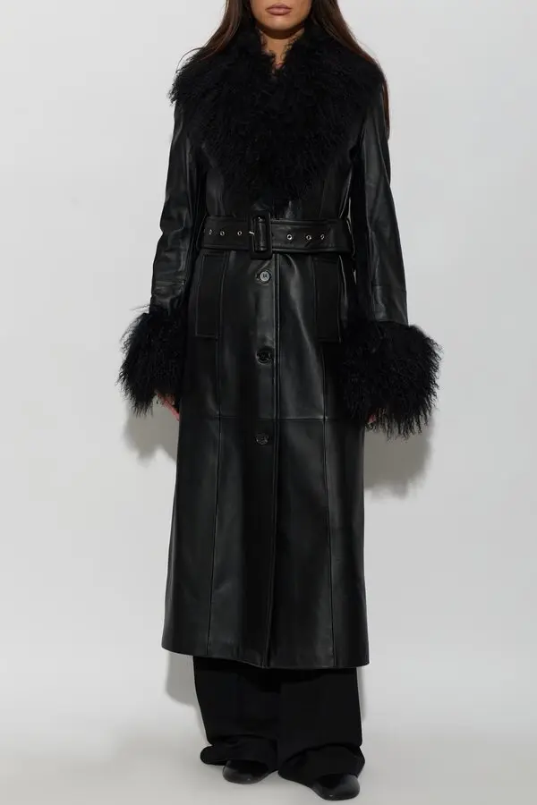 STAND STUDIO Leather Coat ‘monica