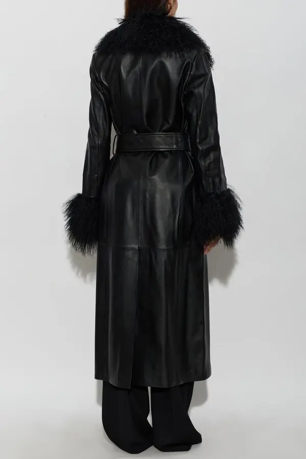 STAND STUDIO Leather Coat ‘monica