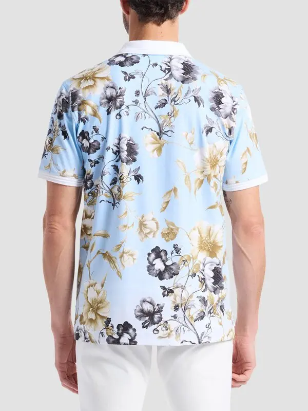 Robert Graham Milson Floral Cotton Polo Shirt