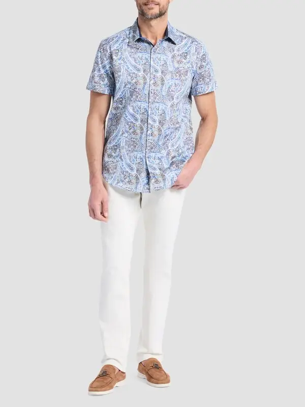 Robert Graham Melrose Paisley Short-sleeve Shirt