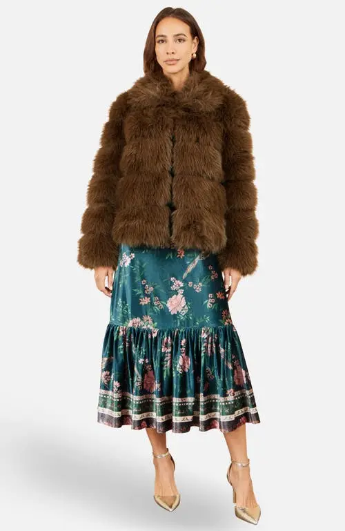 YUMI Luxe Faux Fur Coat