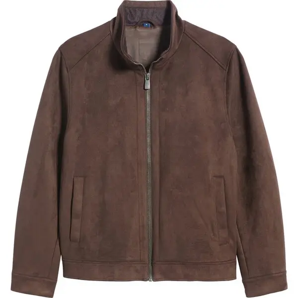 Hart Schaffner Marx Langford Faux Suede Jacket - Espresso